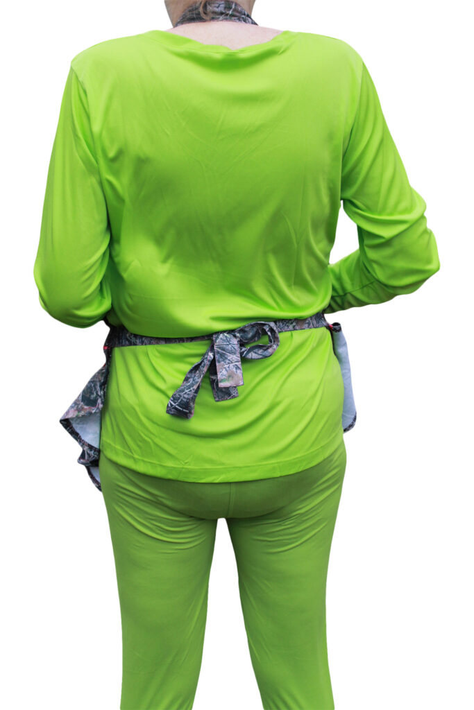 lime green becky back view rockpoint true timber apron